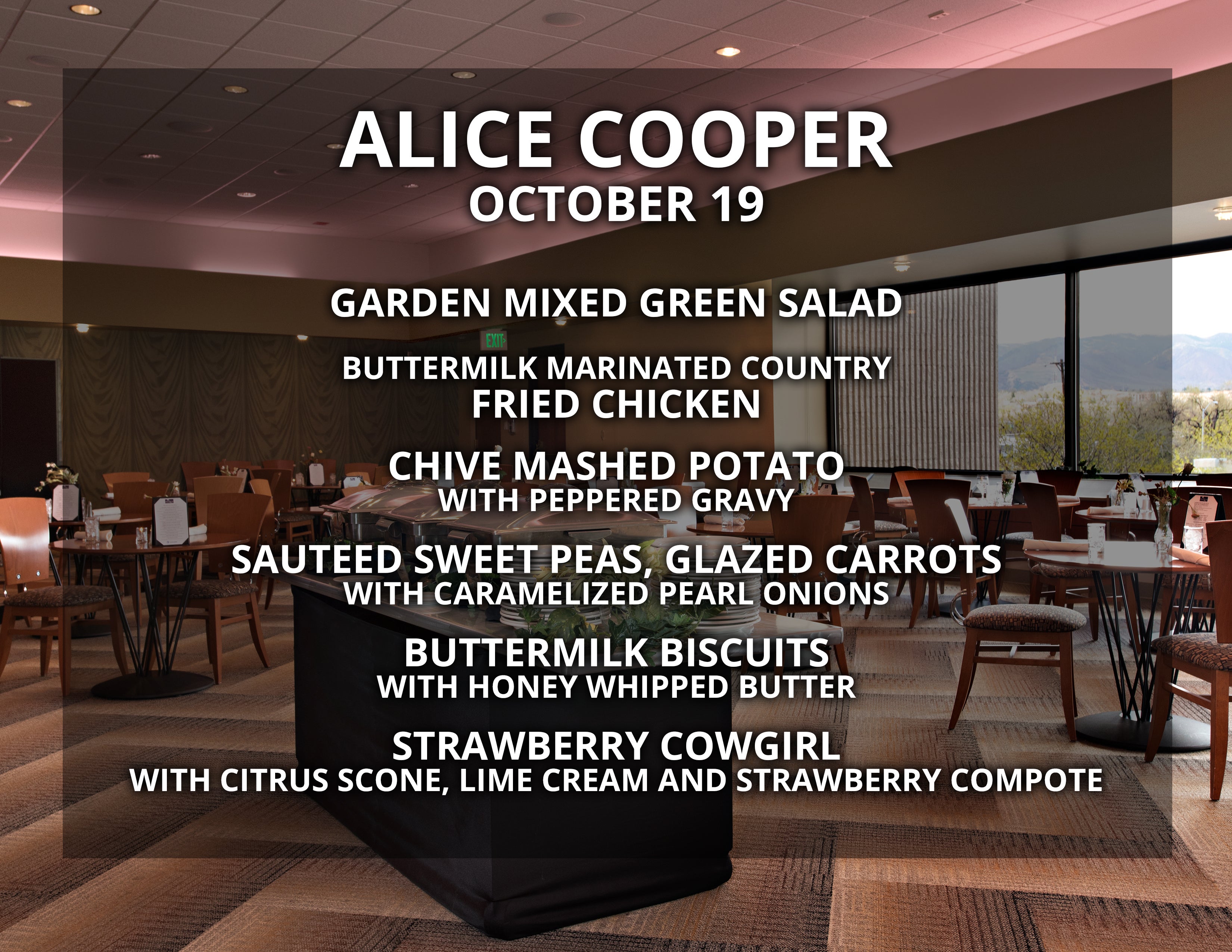 Pre-Show Dining For Your Upcoming Event - Alice Cooper